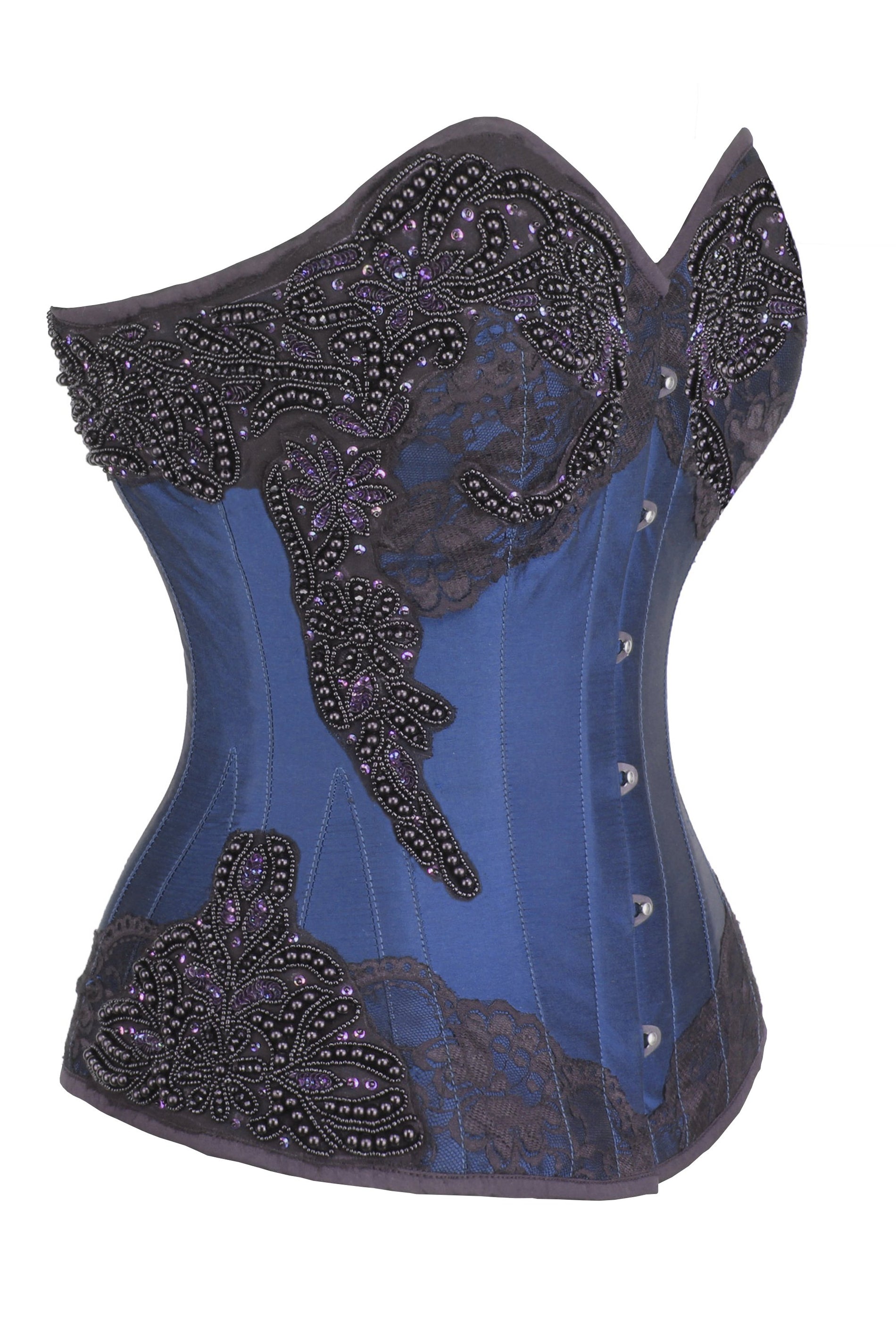 Lace and bead Embellished Corset Overbust