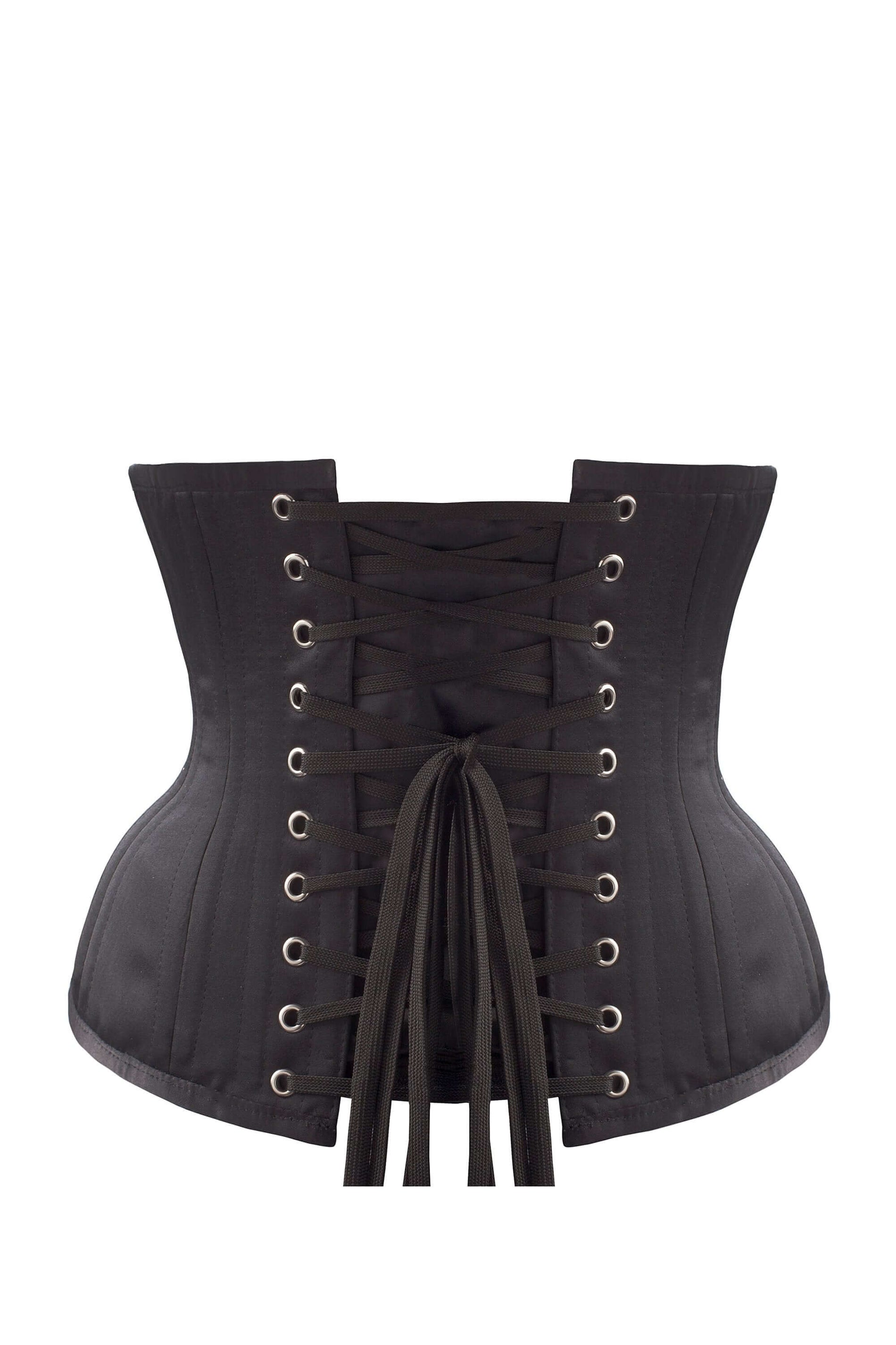 Black Waist Training Underbust Corset